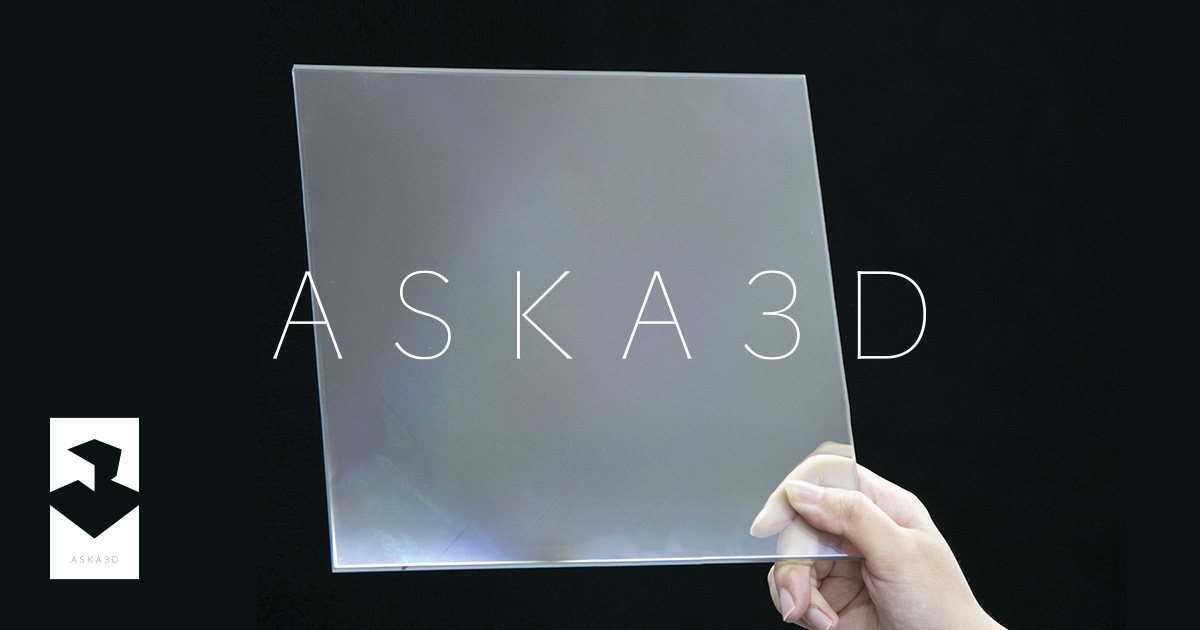 大型版樹脂製ASKA3Dプレート（250mm×250mm）販売受付開始 〜リテールテックJAPAN 2021でサンプルを公開〜 | ASKA3D